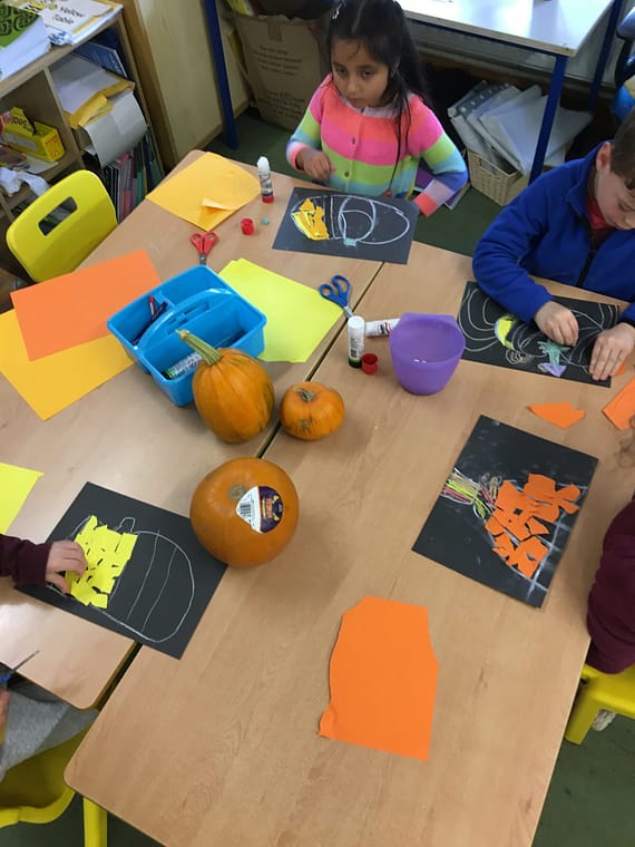 Autumn Art - Pumpkin Patch Display - Kilkenny Model School