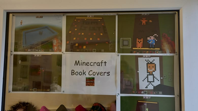 Minecraft Book Covers - Kilkenny Model School