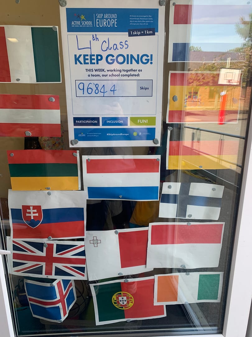 Active School - Skip Around Europe Challenge - Kilkenny Model School